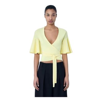 Jacquemus Wickel-Strickoberteil - - Blouses & Shirts - Damen - Gelb - 2XS