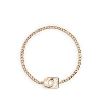 Jacquemus Die runde quadratische Halskette - Gold