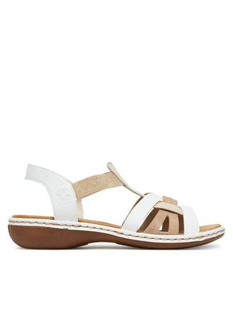 Rieker Sandalen 65918-81 Wei&szlig;
