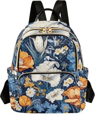 Mnsruu Mini sac à dos pour femme, hibiscus, plante tropicale, fleur, petit sac à dos tendance pour femme, sac à dos décontracté, Multi832, M