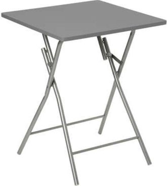 PEGANE Table Pliante Grise, 60 x 60 x 75 cm -PEGANE