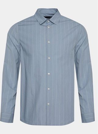 Sisley Hemd 5B8SSQ03A Blau Regular Fit