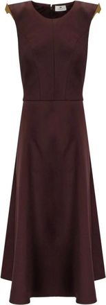 Elisabetta Franchi Femme, Robes, Brun, Taille: 42 FR Midi Jewel Dress