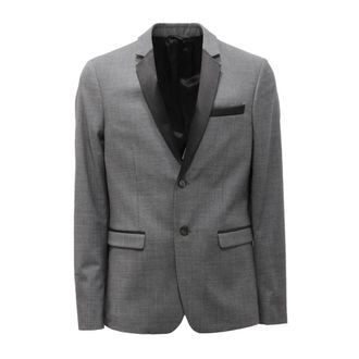 Patrizia Pepe Wollmischungsjacke Grau Melange - - Jackets - Herren - Grau - XL