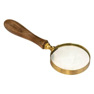 Atmosphera Atmosphera - Lupe - Mangoholz - 20-5x3 cm - Kastanienbraun