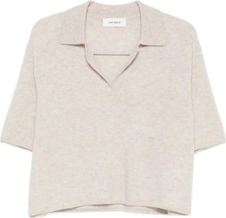 Lisa Yang Kurzärmeliges Neela Oberteil - Nude