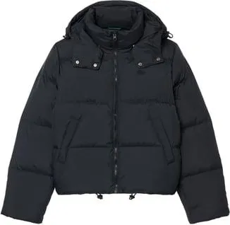 Lacoste Doudoune ample &agrave; capuche unie
