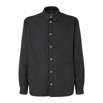 Fendi Blouson - - Jackets - Herren - Schwarzk - XL
