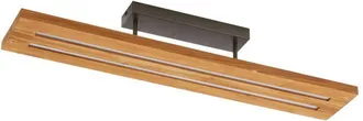 Lindby [NEUWERTIG] Lindby Led Deckenleuchte Lampe Holz Schwarz 98cm Dimmbar Wohnzimmer Beleuchtung B-Ware