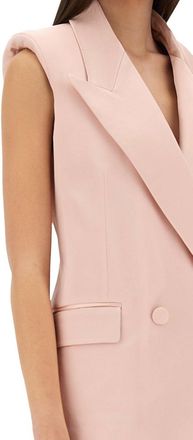 Nina Ricci Double-Breasted Sleeveless Vest - Pink