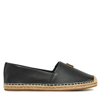 Tommy Hilfiger Espadrilles Tommy Hilfiger Th Logo Leather Espadrille FW0FW08540 Schwarz