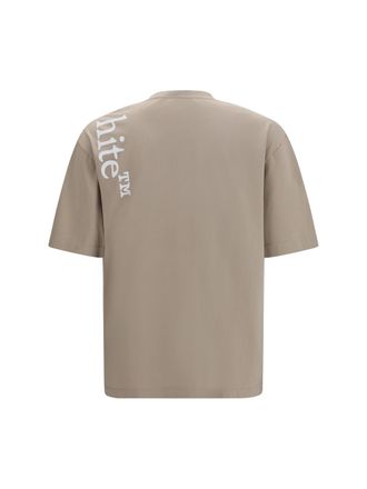Off-white Mens Vertical Bookish Skate T-Shirt String Cotton T-Shirts And Polos