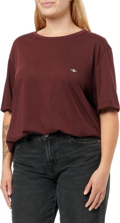 GANT Damen Reg Shield T-Shirt, Rot, M EU