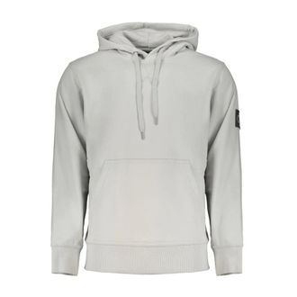 Calvin Klein Homme, Sweatshirts et sweats &agrave; capuche, Gris, Taille: 2XL SweaT-shirt &agrave; capuche gris avec logo