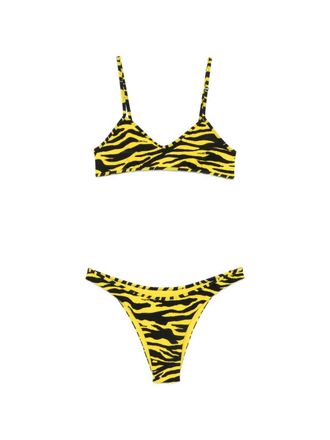 The Attico Bikini imprim&eacute; tigre
