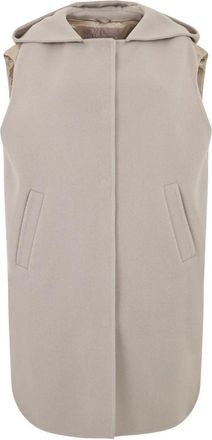 Herno Femme, Vestes, Beige, Taille: 46 FR Cardigan Long Sans Manches