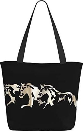 AOOEDM Sac &agrave; provisions Horse Of Golden Ladies 13x11x7in.Le cadeau parfait pour la Saint-Valentin.Cest de la Saint-Valentin pour maman, fille, &eacute;pouse, etc