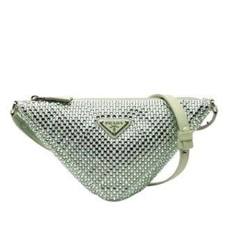 Prada Pre-owned Satin Schultertasche - - Pre-owned - Damen - Gr&uuml;n - ONE SIZE