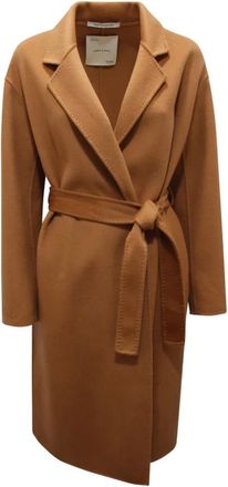 Emma & Gaia Femme, Manteaux, Brun, Taille: 38 FR 44S063 Manteau en laine et cachemire