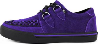 T.U.K. Creeper Sneaker aus Leder & Wildleder - Farbe Purple Suede - Herren & Damen - Größe 41