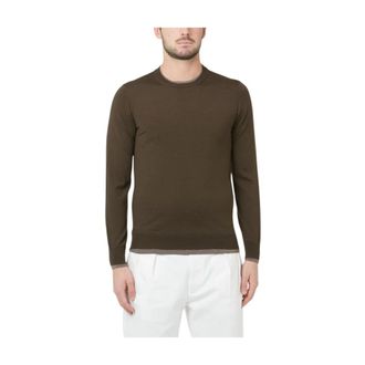 Paolo Pecora Maglia girocollo - Homme - Pulls - Brun - Taille: M