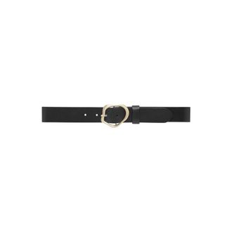Depeche Klassischer Schwarzer G&uuml;rtel mit Dekorativer Schnalle - - Accessories - Damen - Schwarzk - 95 CM