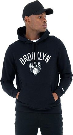 New Era NBA Brooklyn Nets Team Logo Hoodie - Schwarz Größe 3XL, Farbe Schwarz