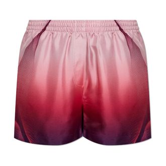 Casablanca Gradient Silk Shorts - - Shorts - Damen - Rosa - XS