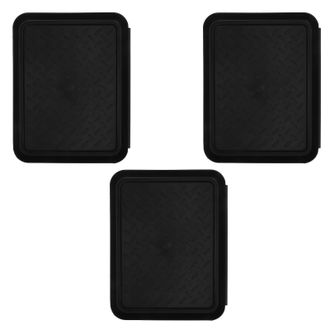 Artibetter 3 St&uuml;ck Teiliges Kunststoff Schuhablage Erh&ouml;htem Rand Vielseitige Schuhwanne f&uuml;r Innen und Au&szlig;en Gro&szlig;e Ablagefl&auml;che f&uuml;r Schuhe Stiefel Blument&ouml;pfe und