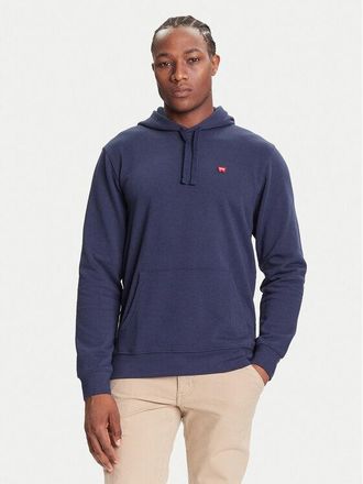 Wrangler Sweatshirt Sign Off 112350542 Dunkelblau Regular Fit