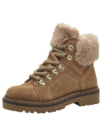 Tamaris Damen Warmfutter Stiefel Vegan; CAMEL, EU 37