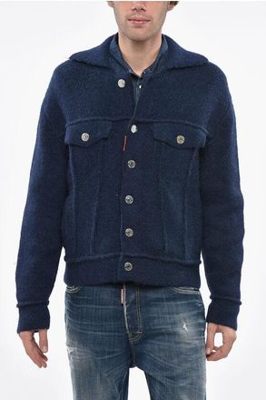 Dsquared2 Knittet Jacket with Logoed Buttons size S