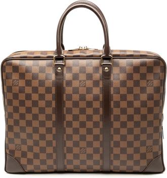 Louis Vuitton Crossbody Bags - Damier Ebene Porte Documents Voyage PM - Gr. unisize - in Braun - f&uuml;r Damen