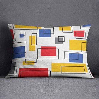 Questo Casa Dekorativer Kissenbezug, Kissenbezug, Heimdekoration, für Sofa, Café, Größe: 35 x 50 cm, entworfen und hergestellt in der Türkiye