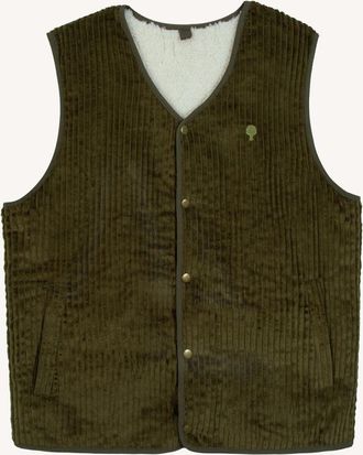 Faguo Veste sans manches coton vert olive foncé - ESTEREL