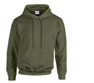 Gildan Sweatshirt mit Kapuze Heavy Blend XL, 1x Military Green & 1 HLKauf Block