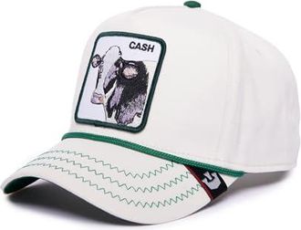 Goorin Brothers Cash Cow Vache Blanc Casquette Snapback Réglable
