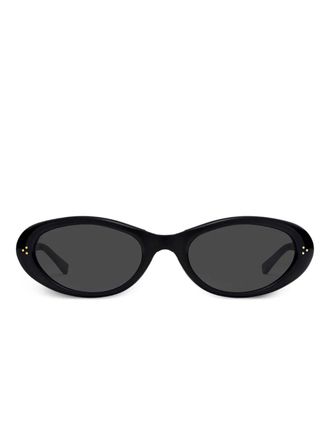 Gentle Monster Lolang 01 Sonnenbrille mit ovalem Gestell - Schwarz
