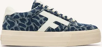 Faguo Baskets l&eacute;opard bleu jean