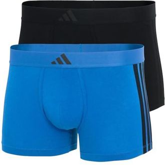 adidas Lot de 2 Boxers pour Homme - Taille Basse (2 pi&egrave;ces) - Active Flex Cotton 3 Bandes - Assortid_4AM008, XXL, Assorted_4am008, XXL