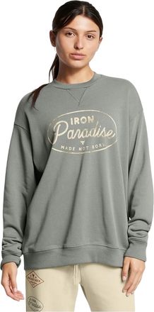 Under Armour Project Rock Sweatshirt f&uuml;r Damen, leger (Gr&uuml;n)
