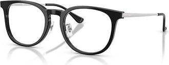 Ray-Ban Rb5453d Optics Silber Fassung Klar Glas Polarisiert 52-20