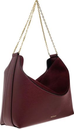 Neous sac porté épaule à anse en chaîne - Rouge