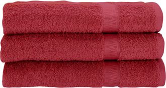 Gabel Bordeaux Handt&uuml;cher, Reine Baumwolle, hydrophil, 60 x 100 cm, 3 St&uuml;ck