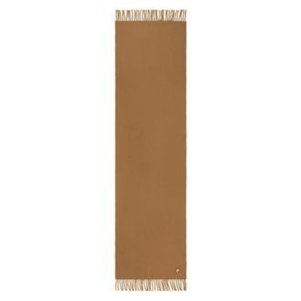 Maison Kitsun&eacute; Fuchs-Motiv Wollstrickschal - - Accessories - Herren - Braun - ONE SIZE