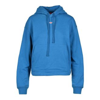 Diesel Femme, Sweatshirts et sweats à capuche, Bleu, Taille: 38 FR SweaT-shirt Mélange de Coton