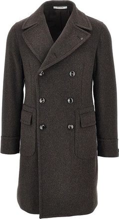 Tagliatore Carlo double-breasted wool coat Man 48