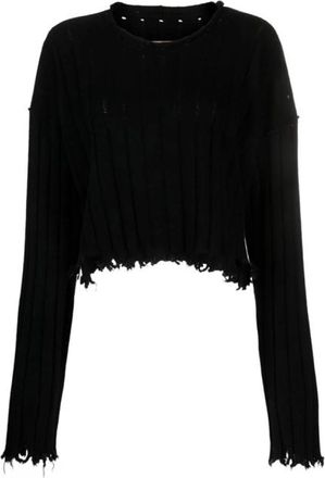 Uma Wang UMA Wang, Femme, Tops, Noir, Taille: 42 FR Pull ras du cou