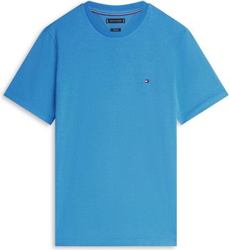 Tommy Hilfiger Softes T-Shirt mit kleiner Logo-Stickerei, Regular Fit in