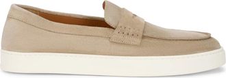 Doucal's Homme, Chaussures, Beige, Taille: 42 EU Mocassin Slip-on en daim